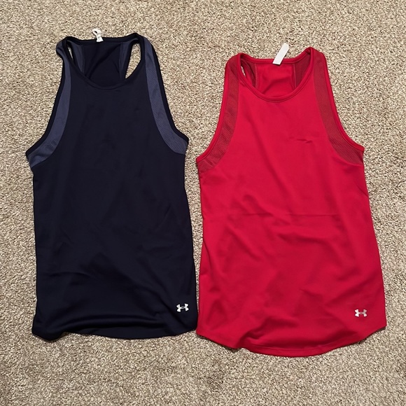 Under Armour | Tops | Set Of 2 Under Armour Workout Tanks Size Xs ...